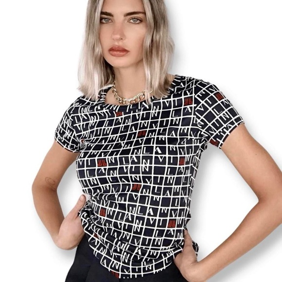 Lanvin | Tops | Vintage Lanvin Short Sleeve Knit Too | Poshmark